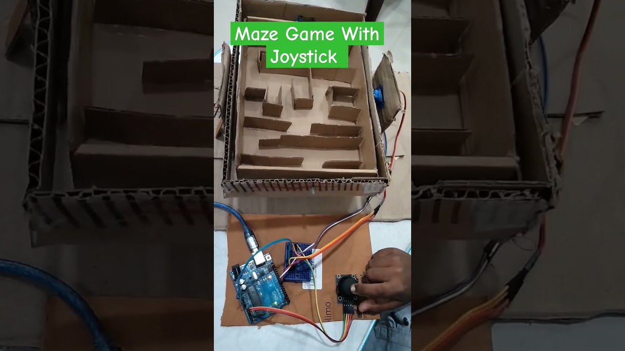 Maze Game Controlled By Joystick | Arduino project