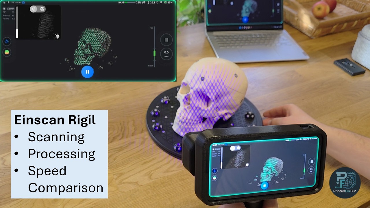 Scanning and Processing Workflow of the Einscan Rigil