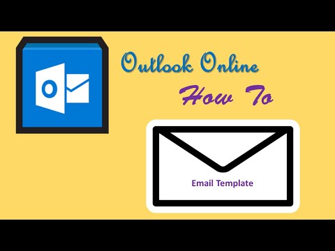 Outlook 365 online version How To Create And Use An Email Template