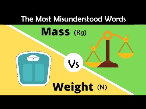 What is the difference between weight and mass