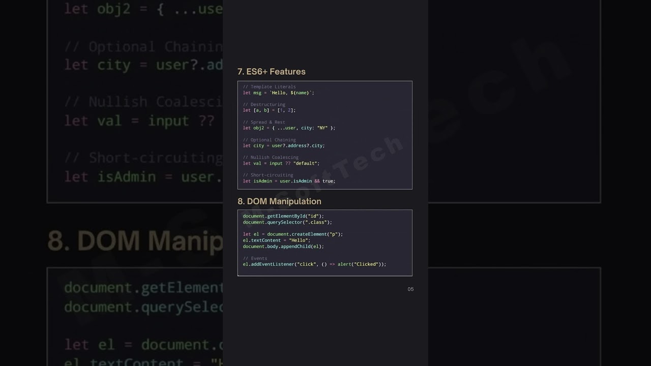 JavaScript cheatsheet #javascript #javascriptwebdevelopment #javascripttutorial #shorts #shortsfeed