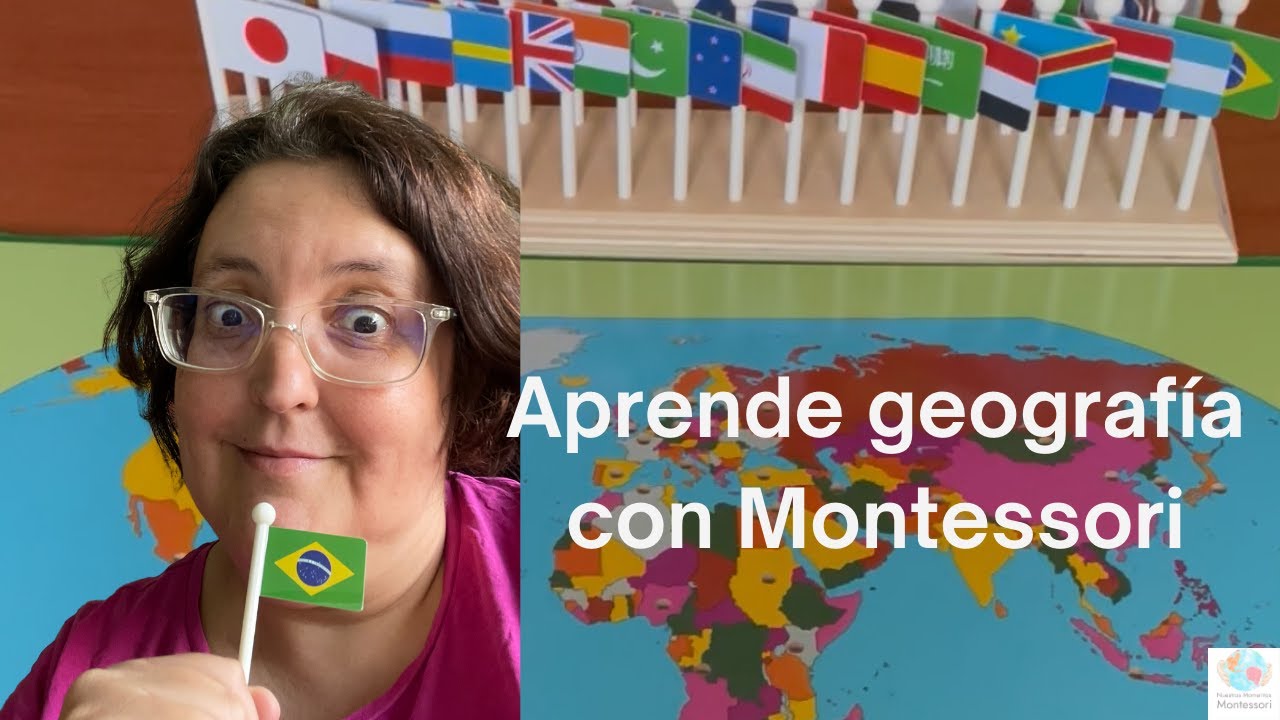 Mapa del mundo con banderas Montessori | Presentación y uso paso a paso