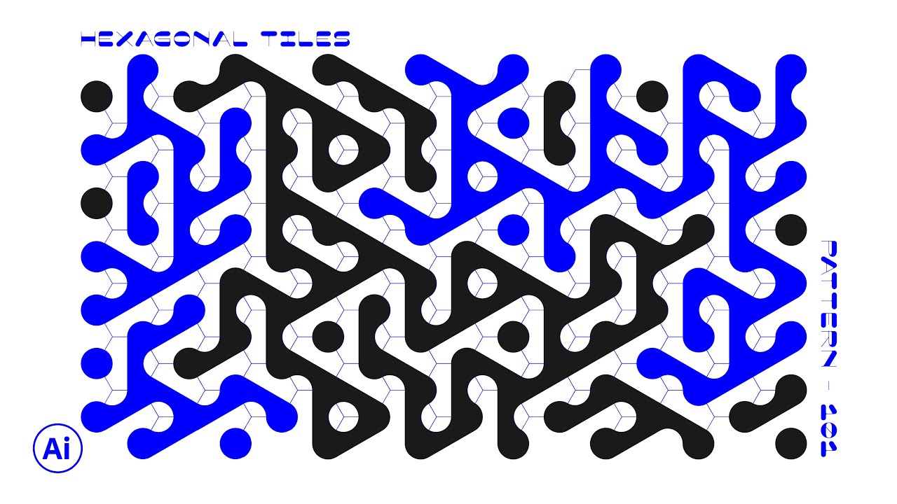 Illustrator Pattern Tutorial : HEXAGONAL TILES