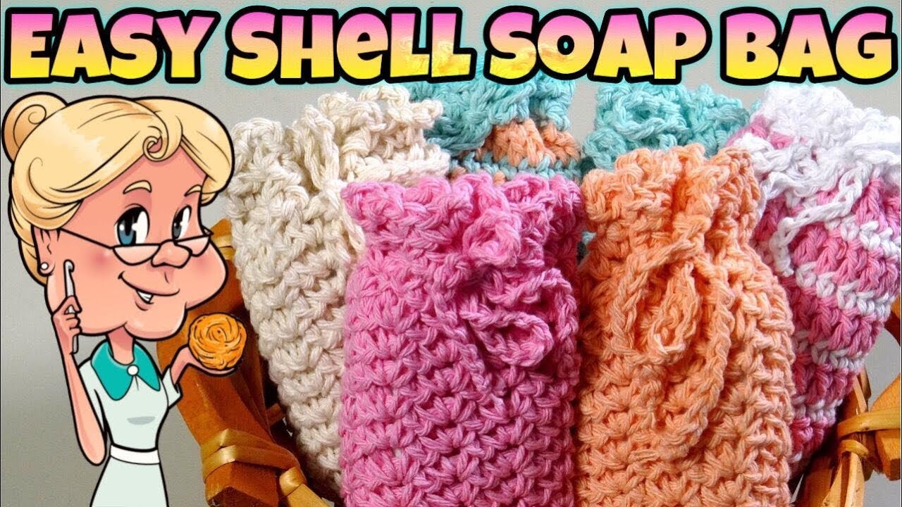 Quick Shell Stitch Soap Bag - Crochet Tutorial