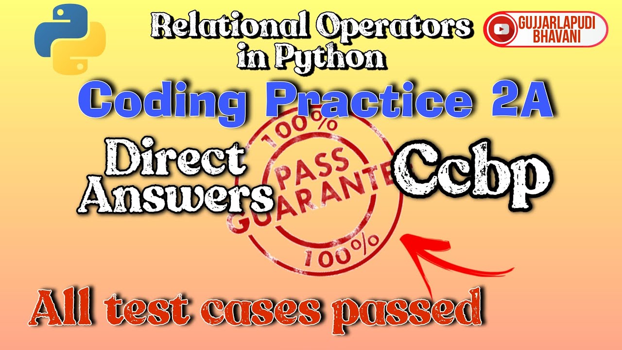 coding practice  2A||Relational operators in python||ccbp||Nxtwave assignments...