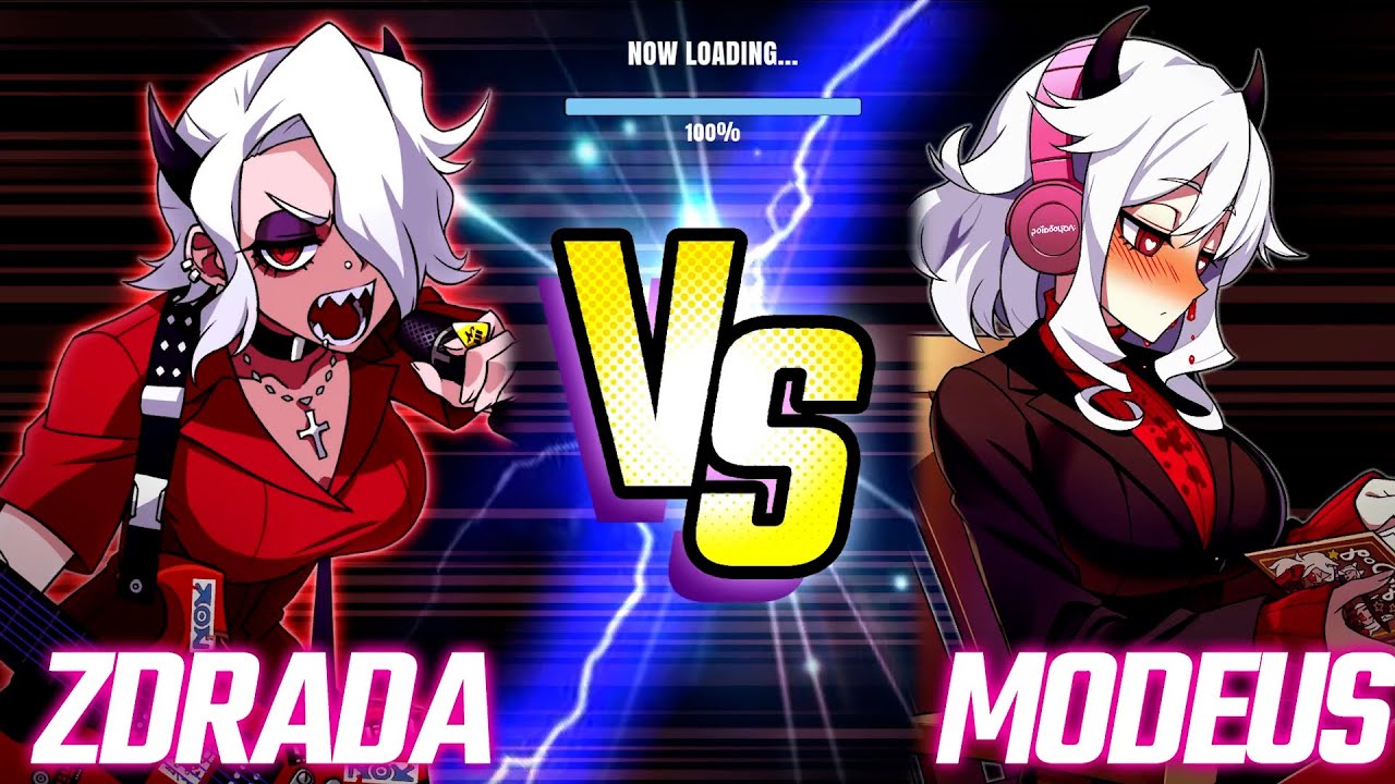 Helltaker FIGHTING GAME - Hellversus Demo - Zdrada VS Modeus