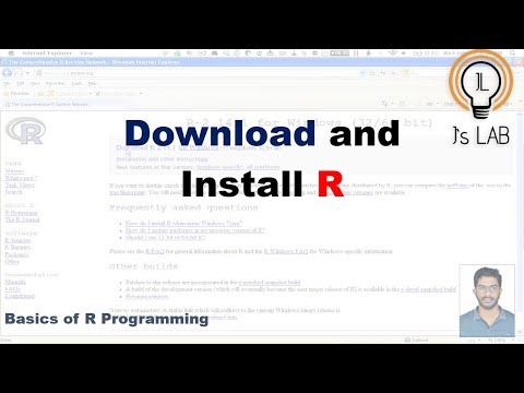 How to Download and install R on your computer [R02]