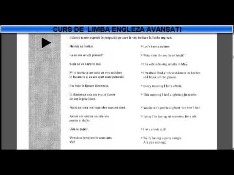 Curs de limba Engleza nivel Avansati (tema+dictionar) - Lectia 6