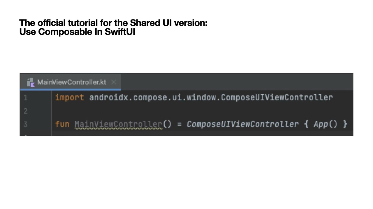 Use Composable In SwiftUI (Kotlin Multiplatform Learning Shared UI Tutorial)