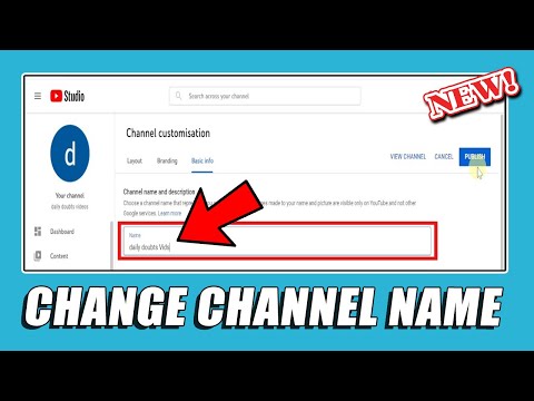 How To Change your YouTube Channel Name in 2024 (PC/Laptop)