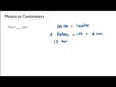 Meters to Centimeters
