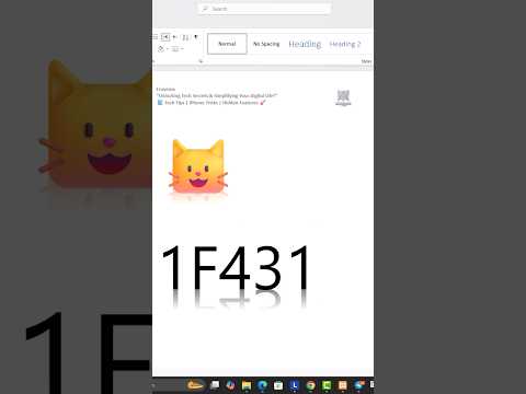 How to Type the Cat Face Emoji (🐱) Using Unicode ALT+X | Easy Emoji Typing Trick