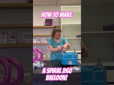 How to make a spiral balloon with a 260 size balloon! We used a Sempertex brand balloon.