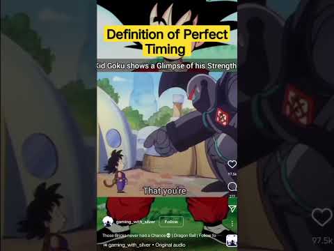 The Definition of Perfect Timing.