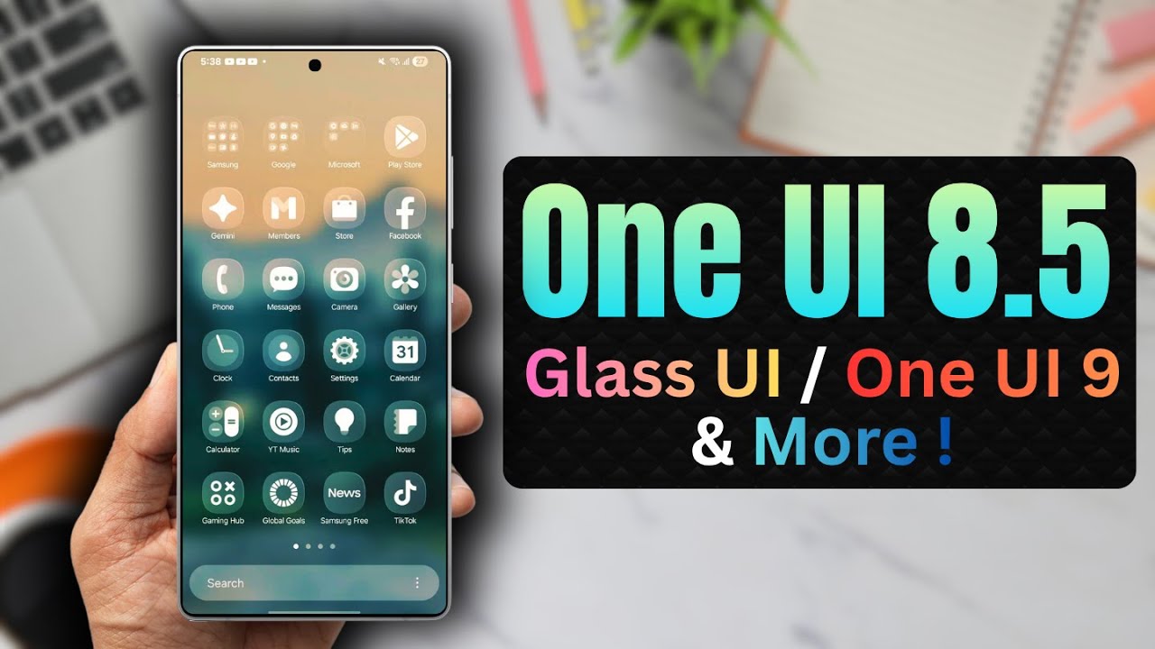 One UI 8.5 Going GLASS ! One UI 9 Feature - One UI 8 Gets Third party app support & MORE !