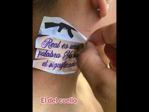Tatuando el tatuaje de @AnuelAA en el cuello 🇵🇪👹💸 #anuelaa @JhonValenciaZapta
