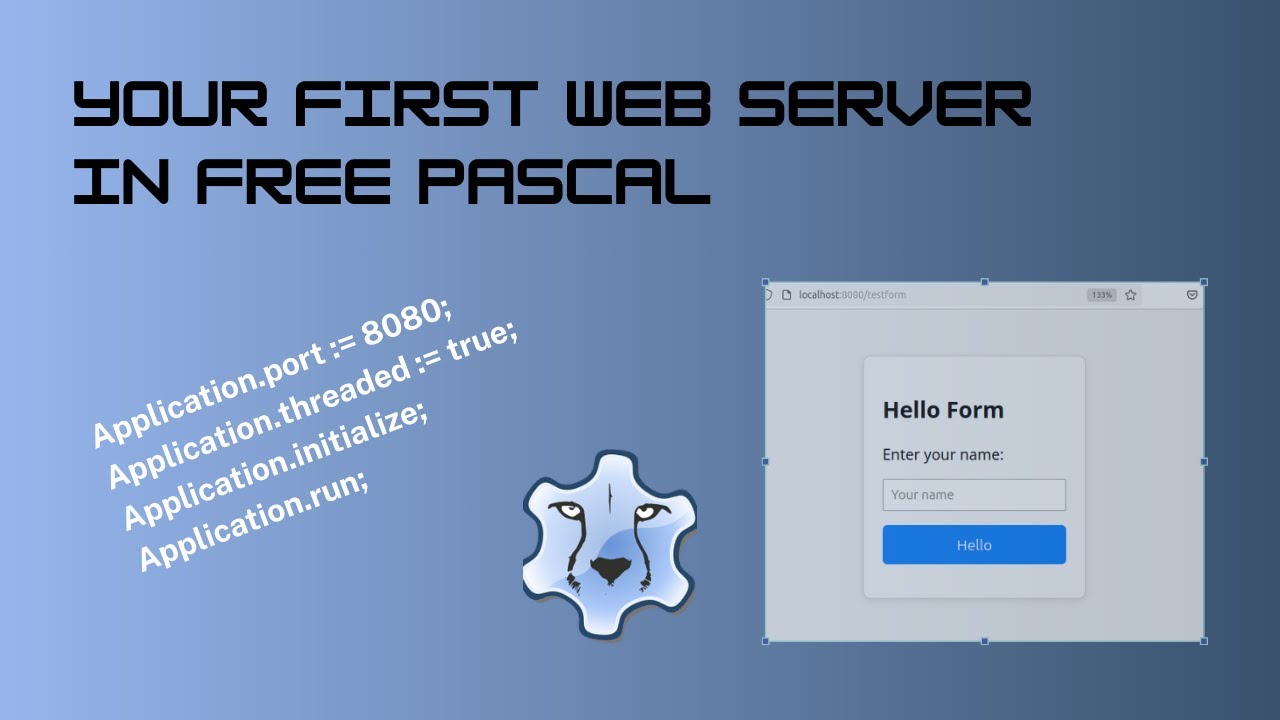 Building a Web Server in Free Pascal | Beginner Tutorial (No Background Sound)