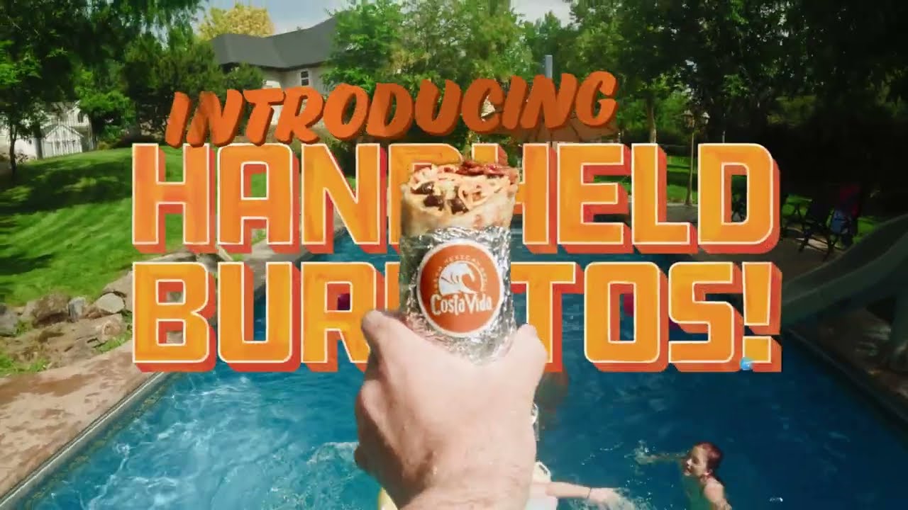 Costa Vida Handheld Burrito summer campaign