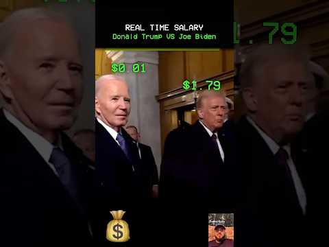 Donald Trump vs Biden - Salary ???? #donaldtrump #trump #trumpnews #joebiden #biden #usa #money #fyp