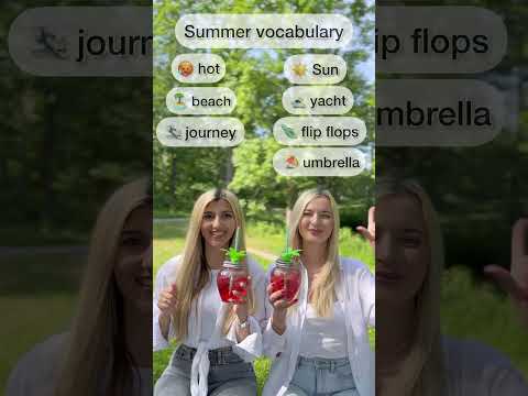 Summer vocabulary 🛩️⛱️🌴 #english #englishvocabulary #esl #education #englishgrammar