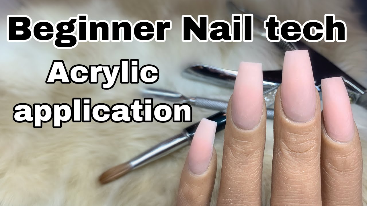 Beginner Nail Tech Tutorial | How To: Acrylic Application