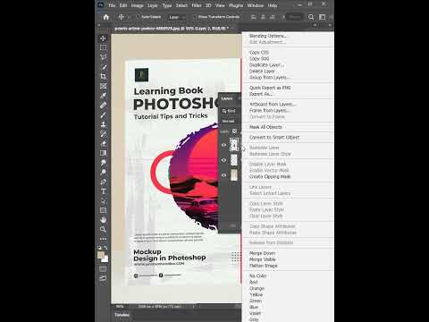 How to Make Book Cover Mockup in Photoshop #shorts