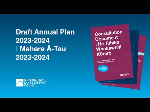 QLDC Draft Annual Plan 2023-2024 - 60 second explainer