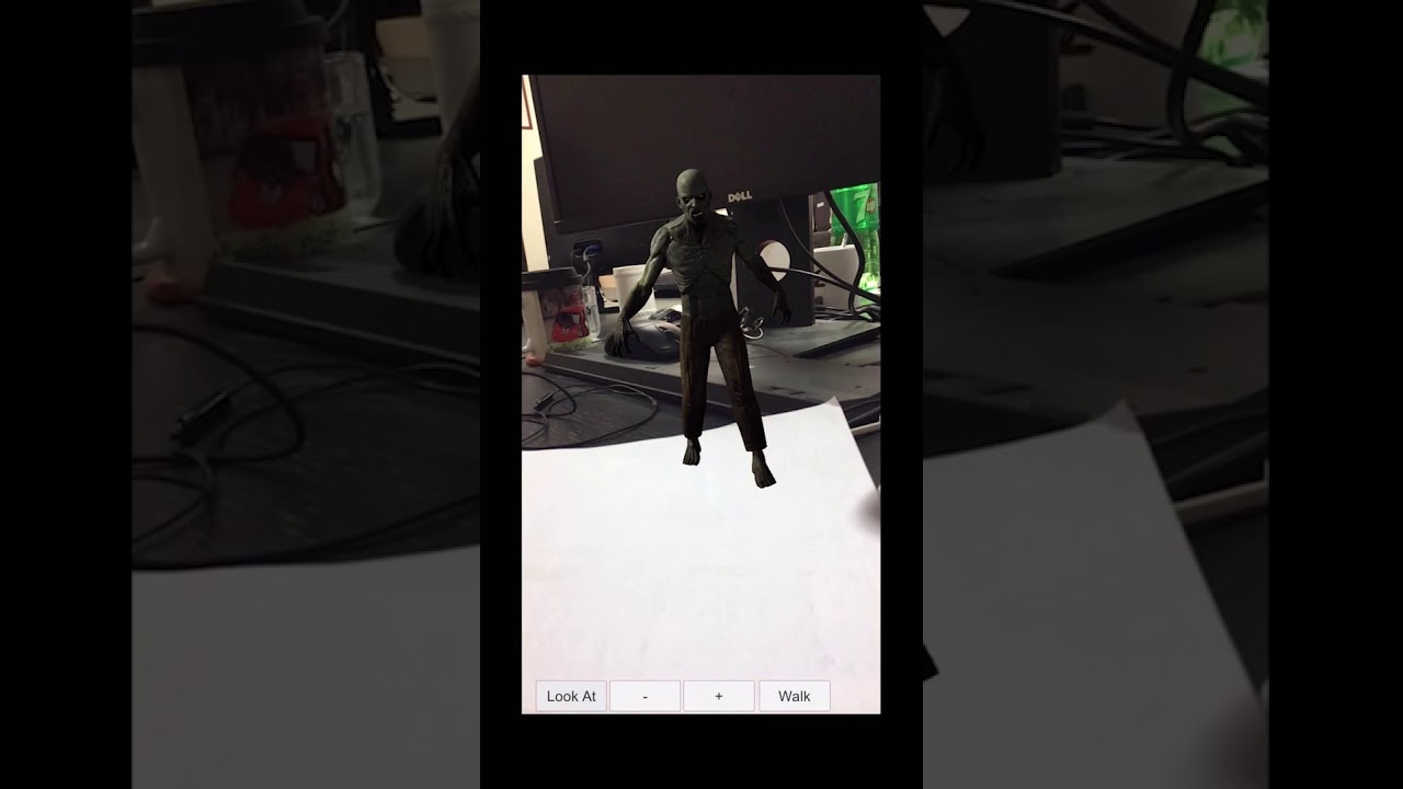Unity ARKIT Zoombie model