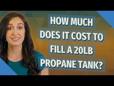 How much does it cost to fill a 20lb propane tank?