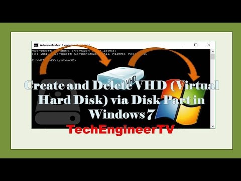 Create and Delete VHD (Virtual Hard Disk) via Disk Part in Windows 7