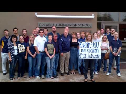 Crean Lutheran Cochran Thanks