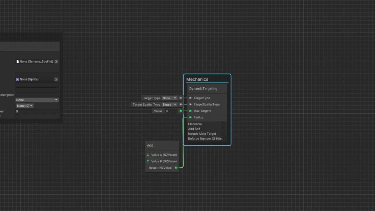NZSpellCasting - Ability system - Node Editor - Dynamic targeting and default input