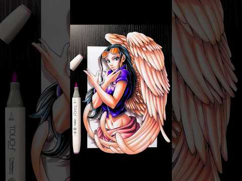 Crazy Anime Artwork of Nico Robin | Onepiece #anime #yt #art