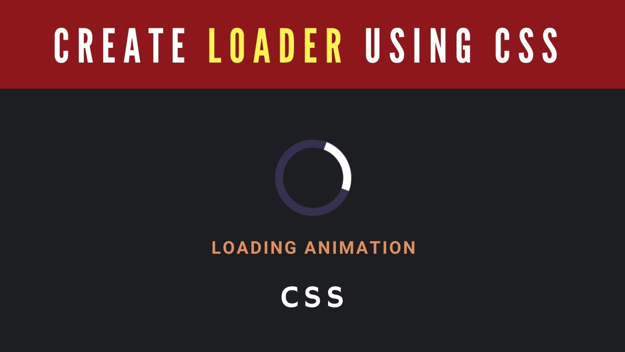 Create Loader Using Css | Loading Animation | Html & Css | Turorials Zone