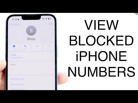 How To View Blocked Numbers On iPhone! (2023)