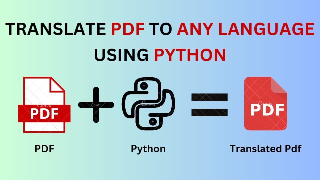 🌐 Translate Your PDF Files to Any Language with Python! 🚀