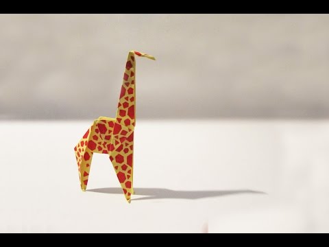 Origami Giraffe – Tutorial – How to make an origami giraffe – Origami ...