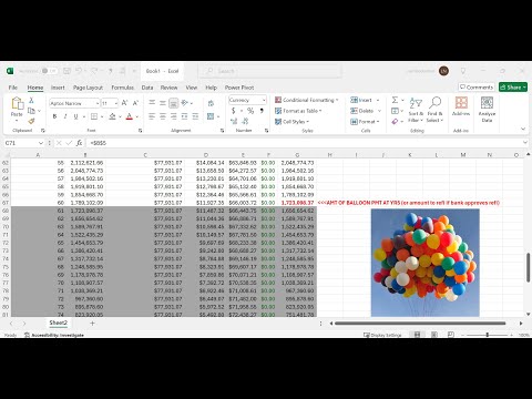 Creating a loan amortization schedule and understanding balloon payments