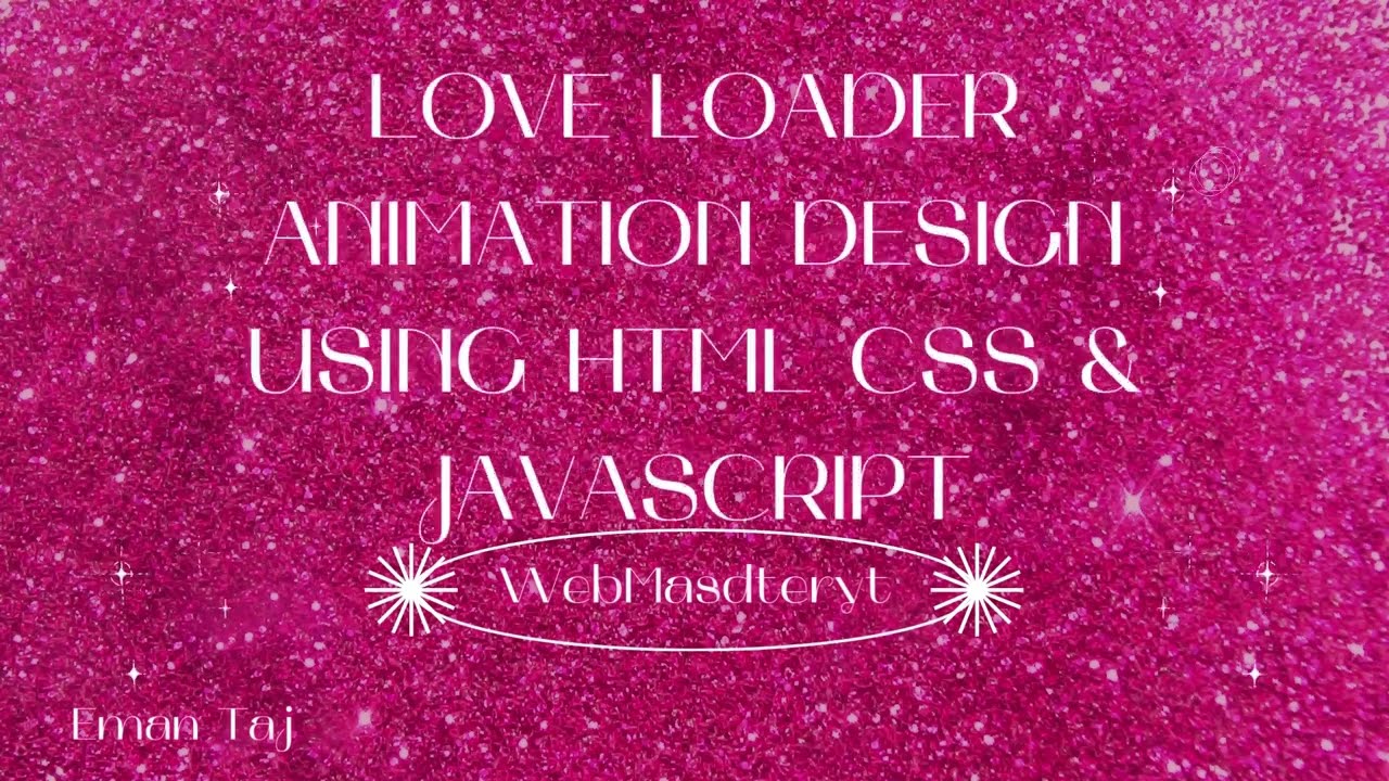 Love Loader Animation Design Using HTML CSS & JAVASCRIPT