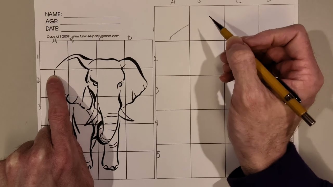 Drawing Using the Grid: Practice Worksheet