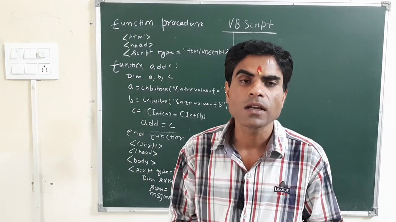 VBScrpit: Procedure  Part-2