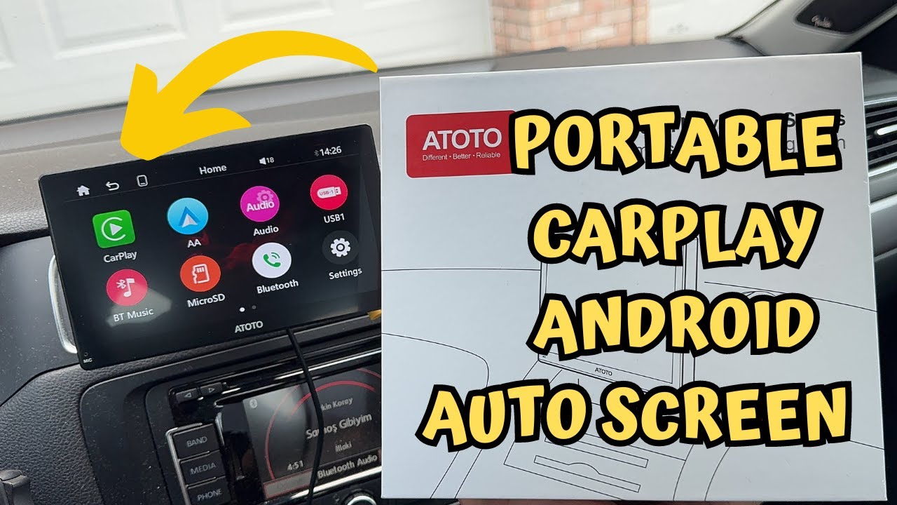 Quick Review of ATOTO P5 Wireless CarPlay Android Auto Screen, Portable Car Stereo