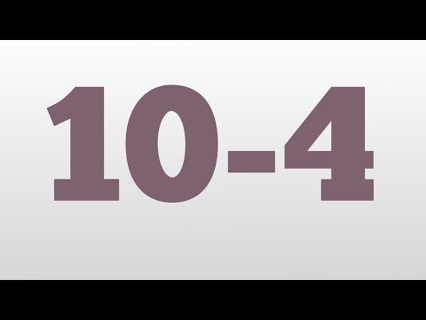 10-4 meaning and pronunciation