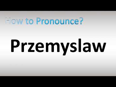 How to Pronounce Przemyslaw (Polish)