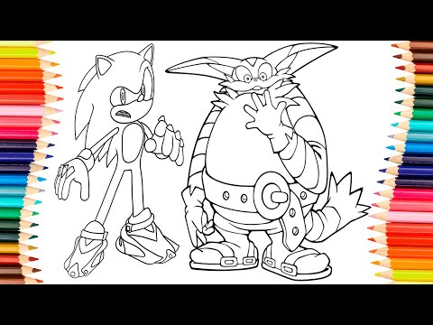 Big The Cat with Sonic Prime - Coloring Pages / Sonic Prime Coloring / How to color