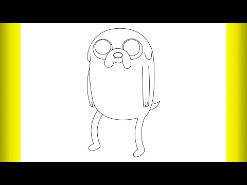 How To Draw Jake The Dog From Adventure Time / Drawing Creation /