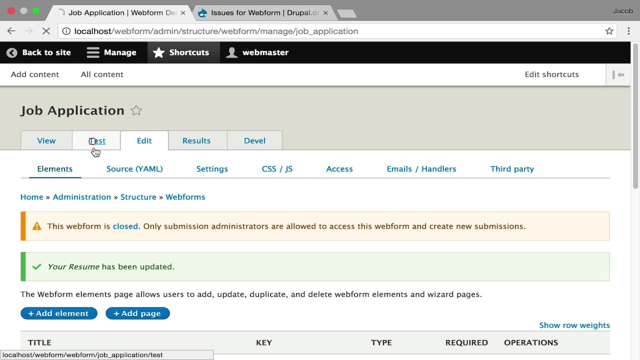 Webform Help: Getting Help