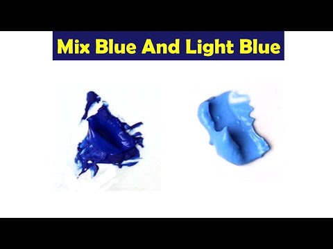 Mix Blue And Light Blue Make What Color - Color Mixing Paint