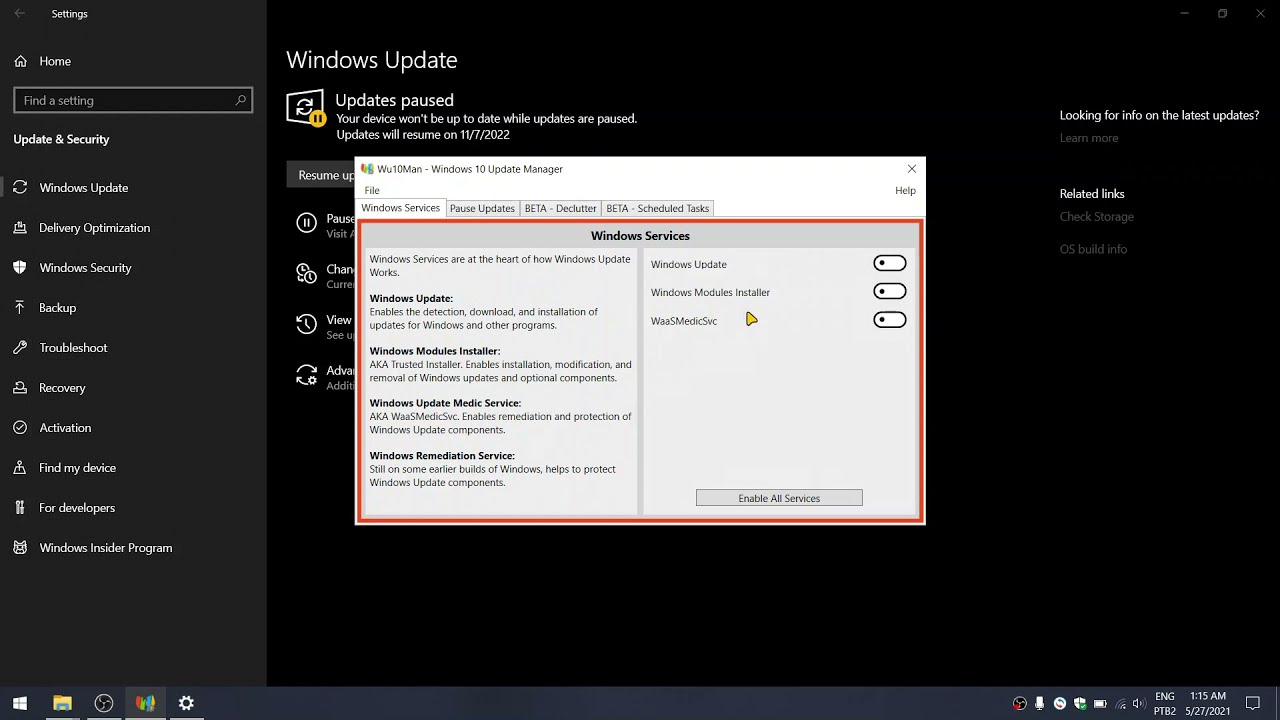 como desabilitar Windows update definitivo