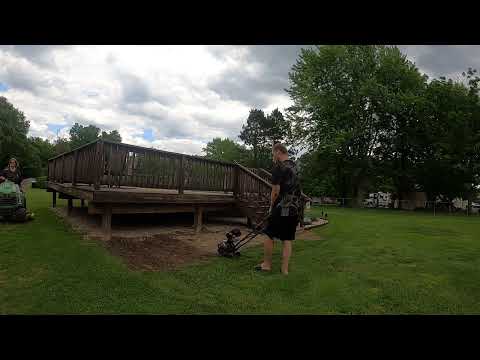 Troy bilt tb225 tiller digging the dirt